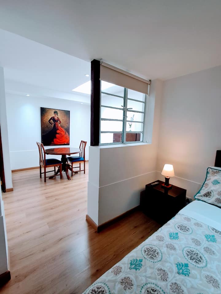 3 Amplio Apartaestudio A 200 Mts De La Zona Rosa - Bogota