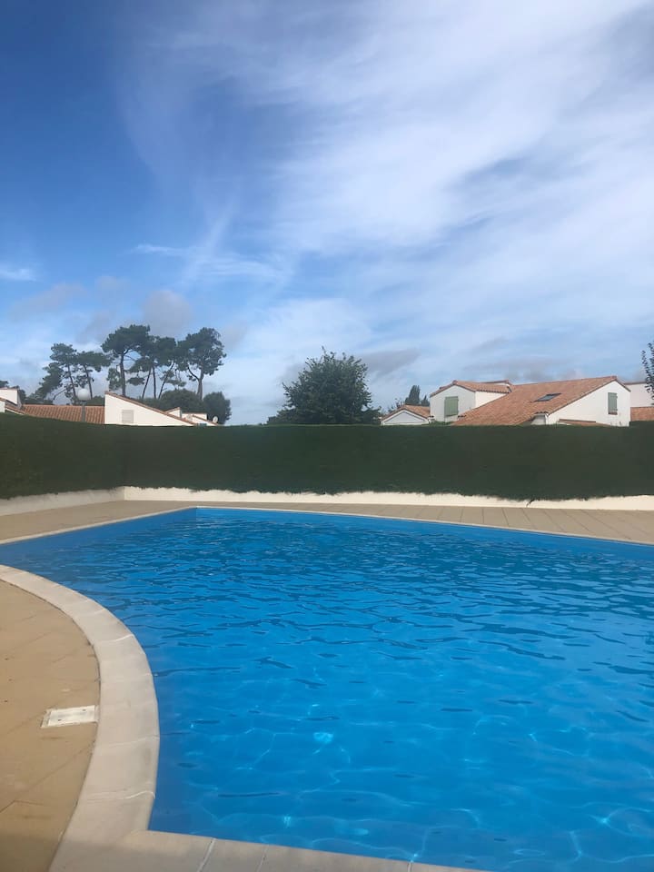 Maison 6 Pers Domaine Avec Piscine - Plage 800m - Jard-sur-Mer