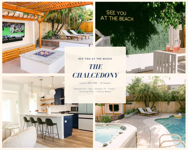 Beach 5 Mins | Heated Salt Water Pool+spa+firepit - Mission Bay, CA