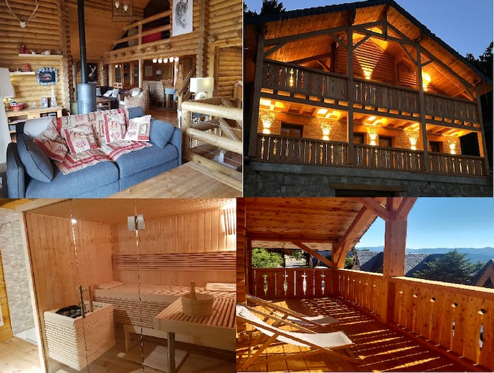 Chalet - 6 Ch 10/12 P Vue Lac Sauna+bain Nord Ski - Les Angles
