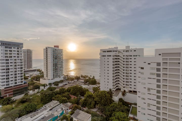 Apartamento Penthouse Con Vista Al Mar & Jacuzzi. - Santa Marta, Colombia