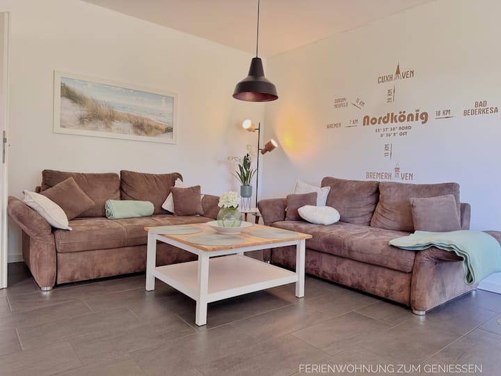 Ferienhaus Nordprinz Mit Sauna U. Outdoorwhirlpool - Geestland