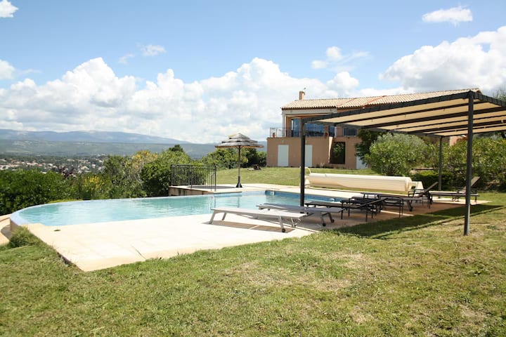Grande Villa 230 M², Piscine, Vue Mer Panoramique - Le Castellet