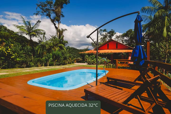Piscina Aquecida 32 Graus Em Meio A Natureza - Águas Mornas