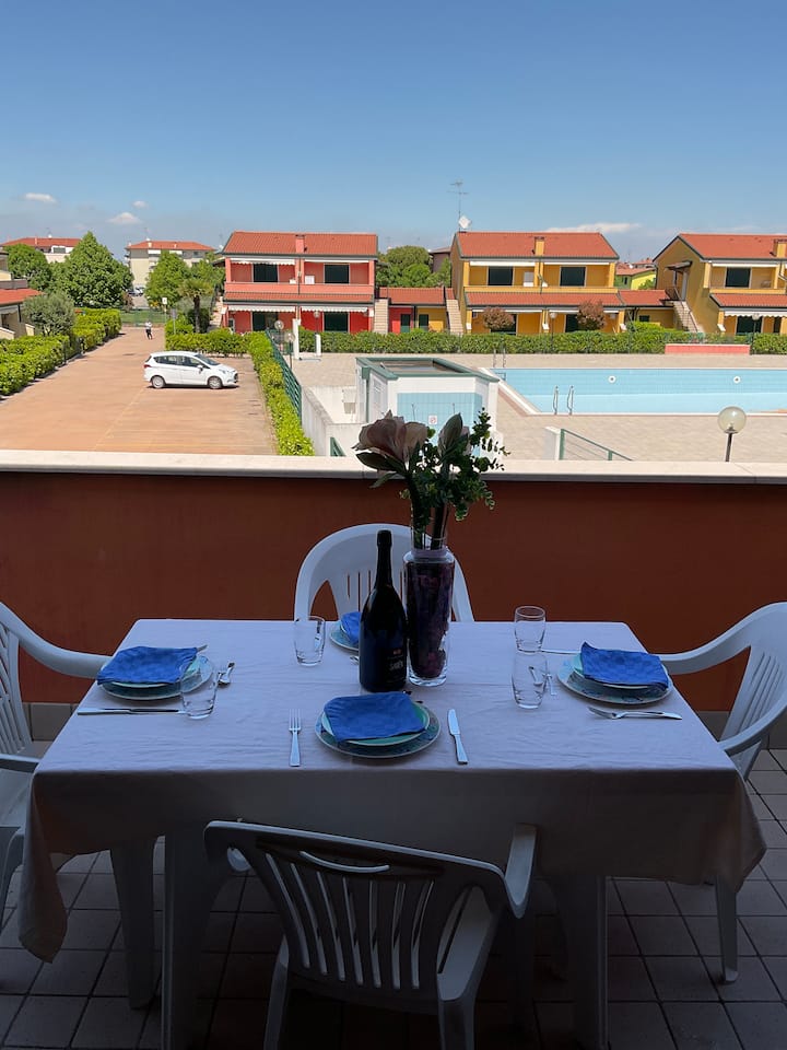 Hotel Apartment Bilocale G16 1piano Fronte Piscine - Caorle
