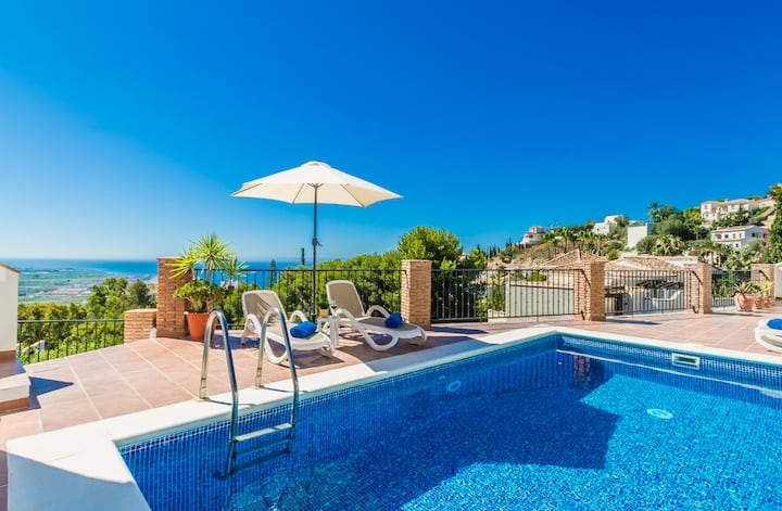 Villa Estrella Mit Privatem Beheiztem Pool Und Atemberaubender Aussicht - Salobreña