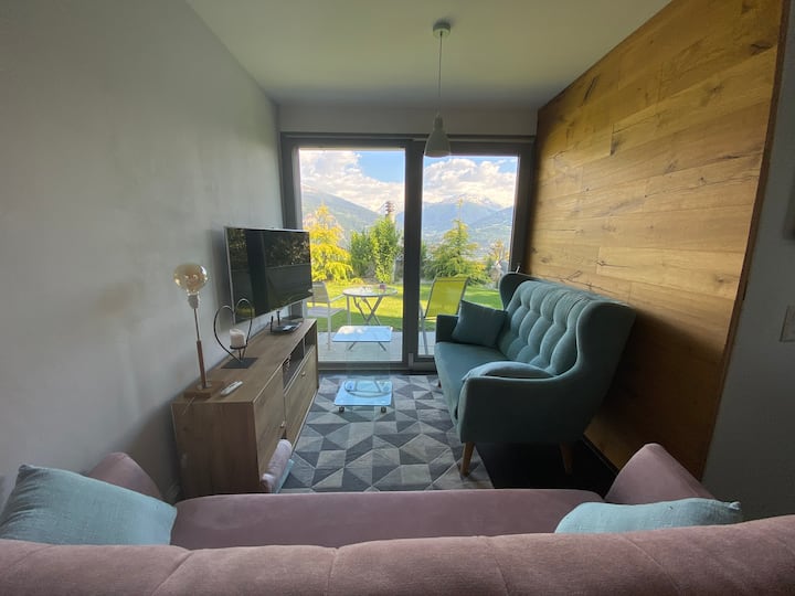 Appartement Avec Vue Sur Les Montagnes Et Terrasse - Sion
