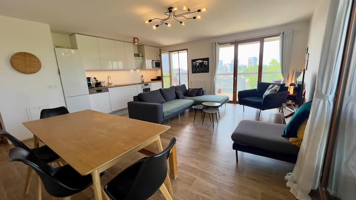 Fantastic Stay Near Paris - Seine View + Parking - Gennevilliers