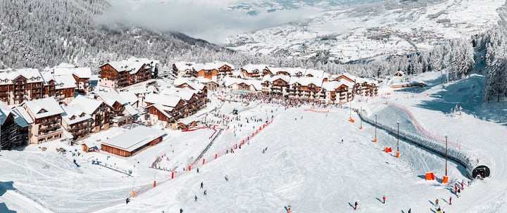 Appart 5 Pers - Piscine Et Place De Parking Privée - Les Orres