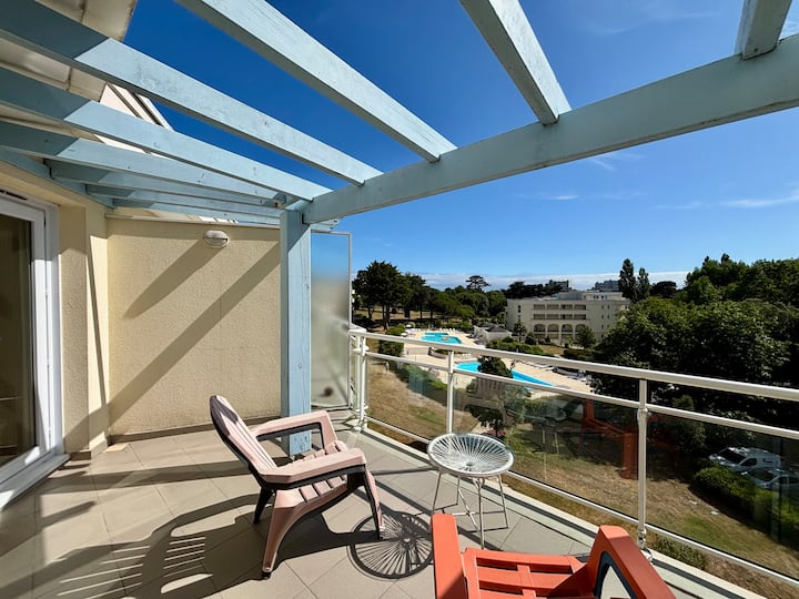 Royal Park, Appartement 4 Personnes Avec Piscine - La Baule-Escoublac