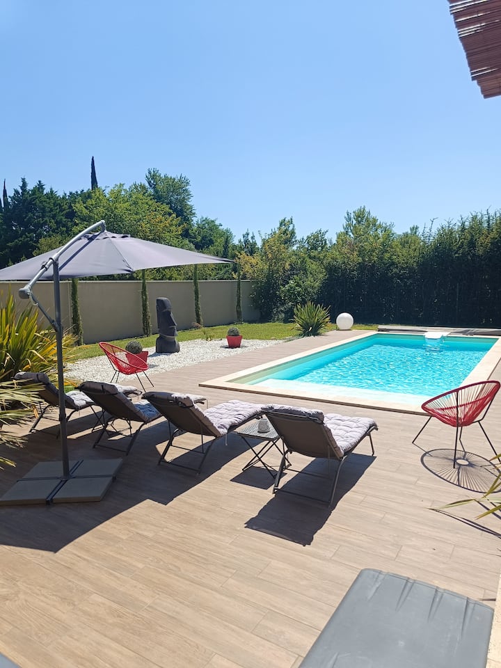 Villa 6 Pers Avec Piscine Privée Et Grand Jardin - Pernes-les-Fontaines