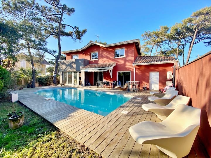 Belle Villa Avec Piscine Dans Le Triangle D'or - Capbreton