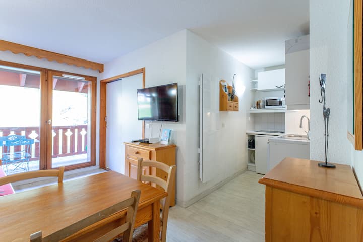 Appartement 4/6 Pers Au Pied Des Pistes Avec Wifi - Saint-François-Longchamp