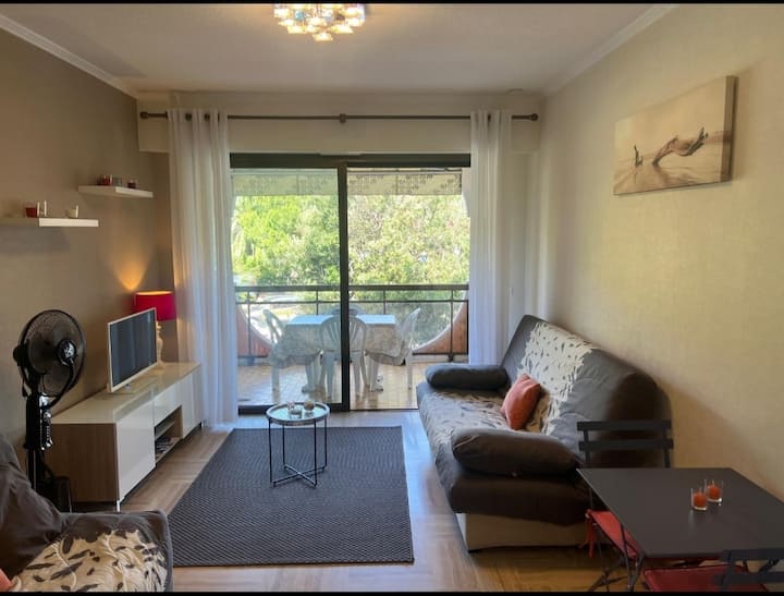 Charmant Studio Av Piscines Dans Parc Paysagé. - Villeneuve-Loubet