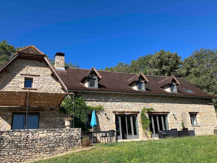 Mas Au Cœur De La Nature, 17 Personnes, Piscine - Lot