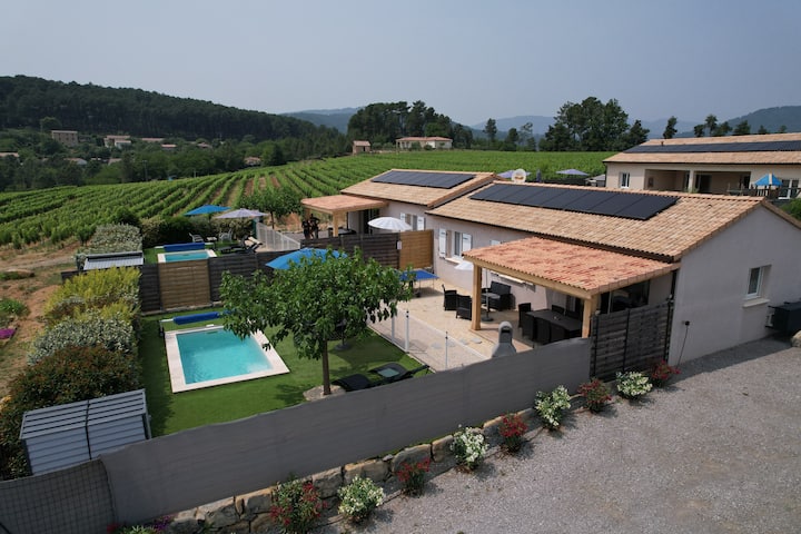Ardèche Gîte Clim, 3ch, Piscine Privée Chauffée - Joyeuse