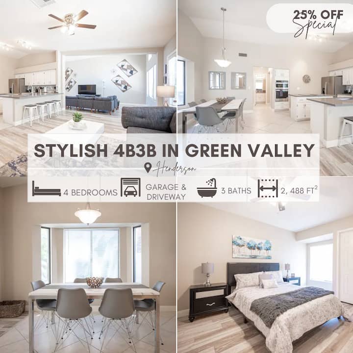 25%off Special-stylish 4b3b In Green Valley! - Henderson