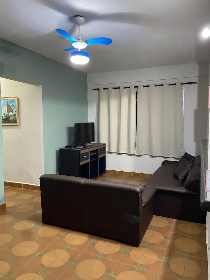São Vicentesantos, 2 Quartos, 1 Quadra Da Praia - Santos