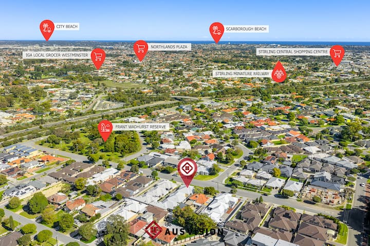 20b 5-star Villa 15 Mins To Scarborough Beach/cbd - Perth