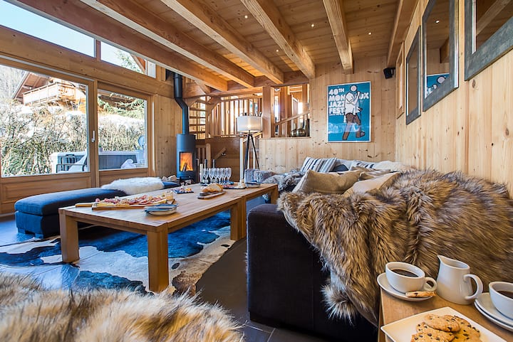 Grand Lux Ski Chalet Avec Jacuzzi, Centre Ville. - Avoriaz