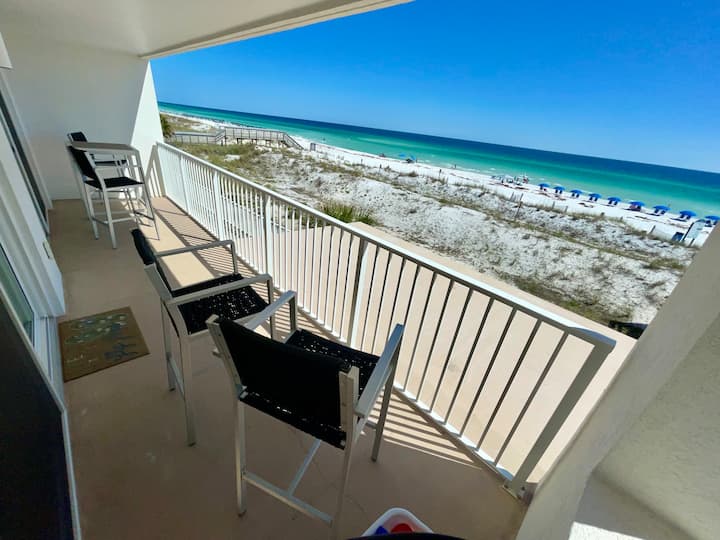 Beachfront Bliss! Gulf Waves At The Palms #201 - Okaloosa Island, FL