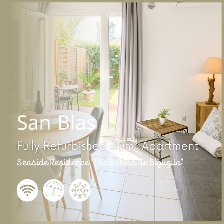 San Blas | Wi-fi, Clim, Plage à 50m, By Milie - Korsika