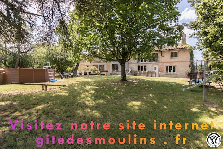 Gîte Des Moulins, Ferme Rénovée Rustique Chic ! 4* - Haute-Garonne