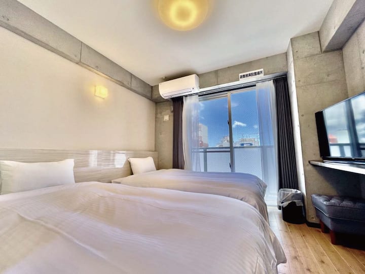 【Twin】near Miebashi St Infinity Hotel Naha Kumoji - Naha