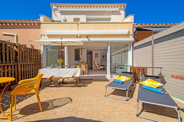 Proche  Naturisteapp.3*jardin50m² 2vtt Clim Wifi - Agde