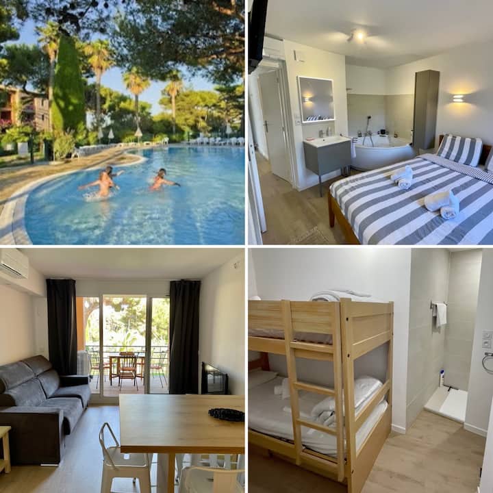 Badine Beach : Parc Plage Piscine Clim Jacuzzi - Porquerolles