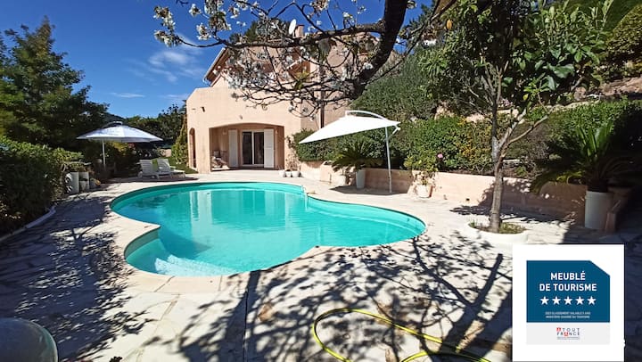 Villa Piscine Dans Estérel Vue Sur Baie De Cannes - Fréjus