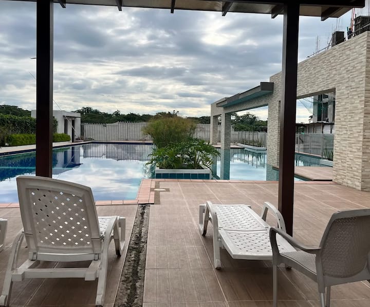Aparament, Quiet With Beautiful Swimming Pool - Villavicencio