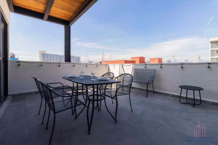 507 Private Terrace 3bdroom 2bath Ac Dwntn Cdmx - Mexico State