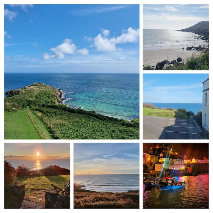 Sea-view Journeys End | Cosy 2-bed Cottage - Coverack