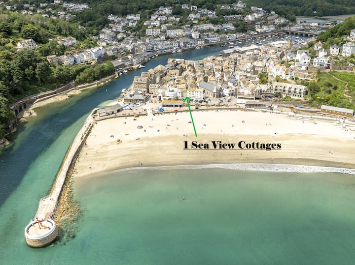 1 Sea View Cottages, Looe. Stylish Retreat For Two - Looe