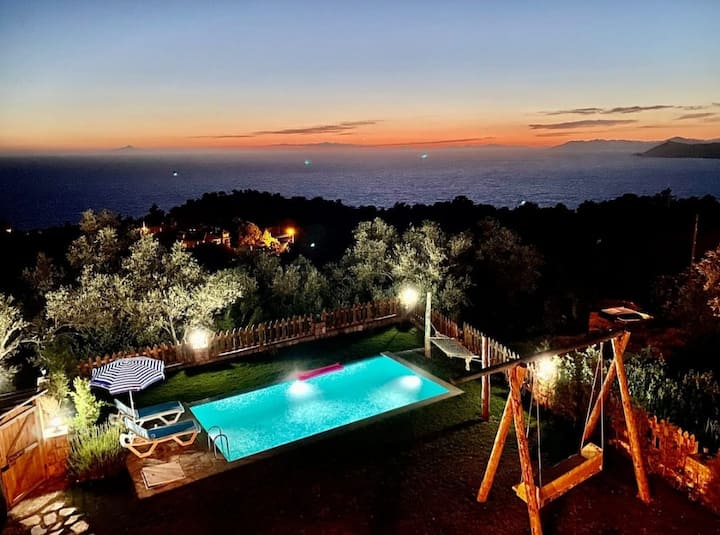 Fethiye Faralya Deniz Manzaralı Havuzlu Ikiz Villa - Faralya