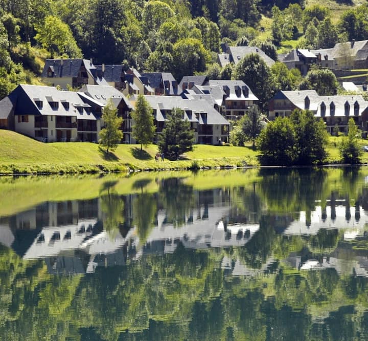 Appt T3 Bord Du Lac Calme Spacieux Belle Vue - Loudenvielle