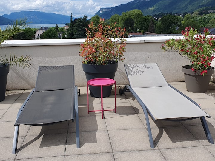 Aix Les Bains Gd Port T2 3* Vue Lac Terrasse 57m2 - Aix-les-Bains