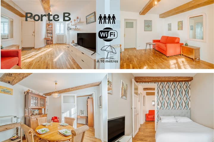 Porte B - Intra-muros - Plage à 10 Mètres - Wifi - Saint-Malo