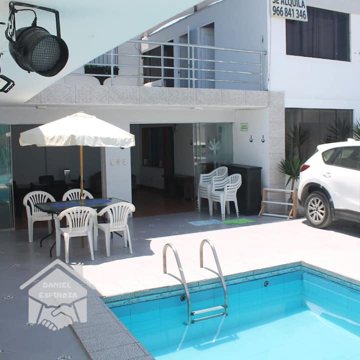 Casa De Playa Pulpos Con Piscina 14 Personas - Lima