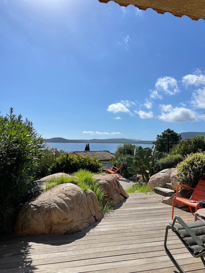Villa Dans Résidence Font  De  Mer Avec Belle Vue - Corsica