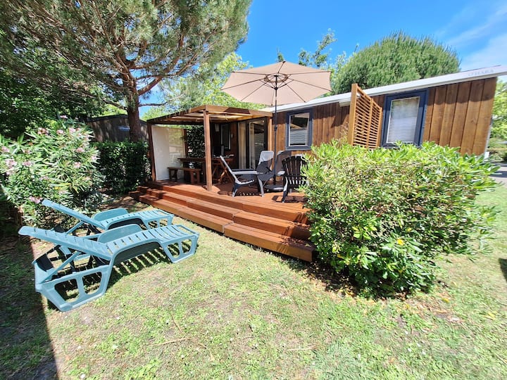 Mobil Home Climatisé 6pers. Biscarrosse Lac - Biscarrosse