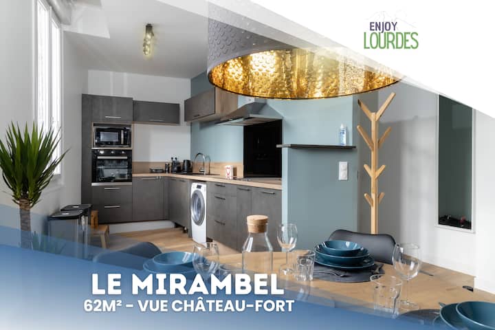 Le Mirambel-62 M2- 2 Chbres-vue 180°-sanctuaire - Lourdes