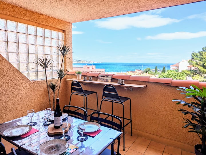 Logement 4p. Terrasse Vue Mer Classé 2 éToiles - Banyuls-sur-Mer