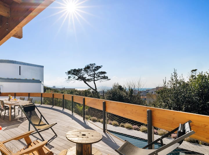 Biarritz • Villa, Vue Mer, Piscine & Plage à Pied - Biarritz