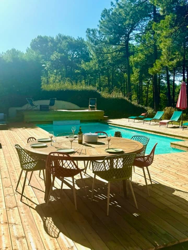 Villa 5 Ch Piscine Et Jacuzzi - Lacanau