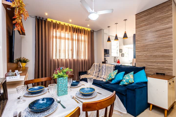 Embaré, Ar Cond. 2 Quartos, Top Próx Praia E Shop - Santos