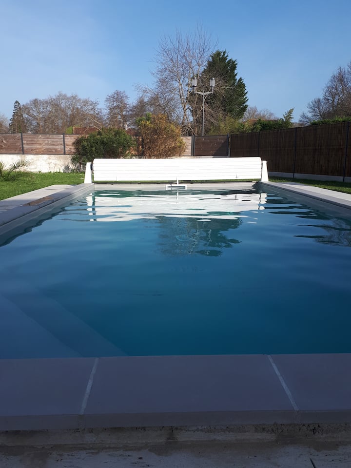 Maison Avec Piscine - 4 Chambres-borne De Recharge - Sainte-Eulalie-en-Born