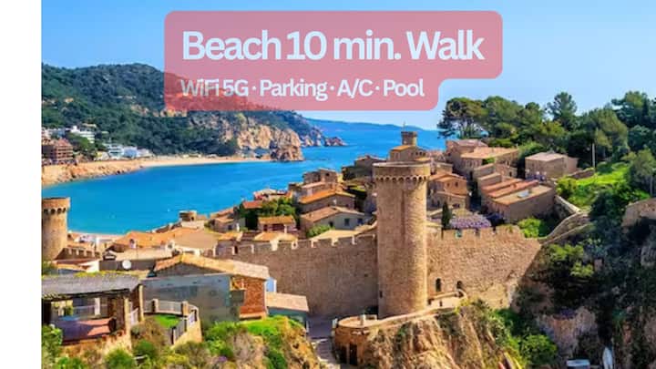 Duplex Loft à 8' à Pied Plage + Piscine + Wifi - Tossa de Mar