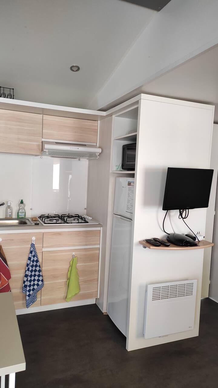 Mobile Home Climatisé 3 Chambres - Biscarrosse